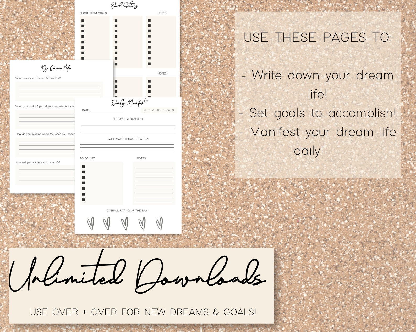 Mindfulness Journal Printable PDF Minimalist Daily | Etsy