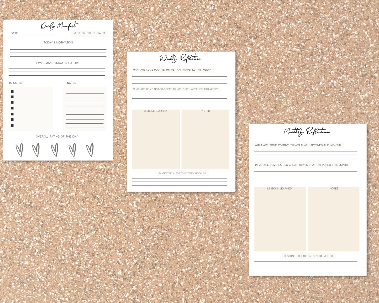 Mindfulness Journal | Printable PDF | Minimalist | Daily Gratitude ...