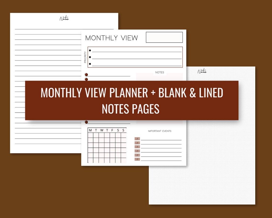 Mini Planner Pack | Printable Planner | Daily Weekly Monthly | Habit ...
