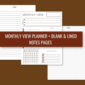 Mini Planner Pack | Printable Planner | Daily Weekly Monthly | Habit ...