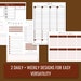 Mini Planner Pack | Printable Planner | Daily Weekly Monthly | Habit ...