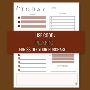 Mini Planner Pack | Printable Planner | Daily Weekly Monthly | Habit ...