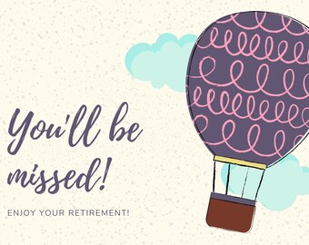 Blue and Silver Ship Retirement Card - Etsy