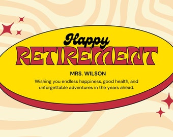 Happy Retirement Card - Etsy UK