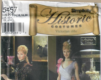 Butterick 3418 1880s-1890s Skirt Sewing Pattern, Sizes 6-8-10 & 12-14 ...