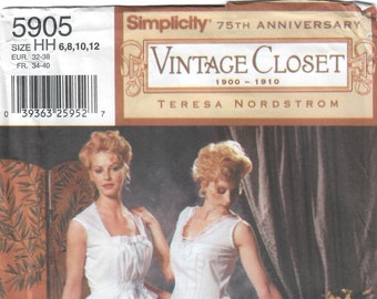 Simplicity 7157 1900 Edwardian Undergarments Sewing Pattern Teresa ...