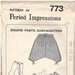 Period Impressions 773 1860s Zouave Pants, Sash & Gaiters Sewing ...