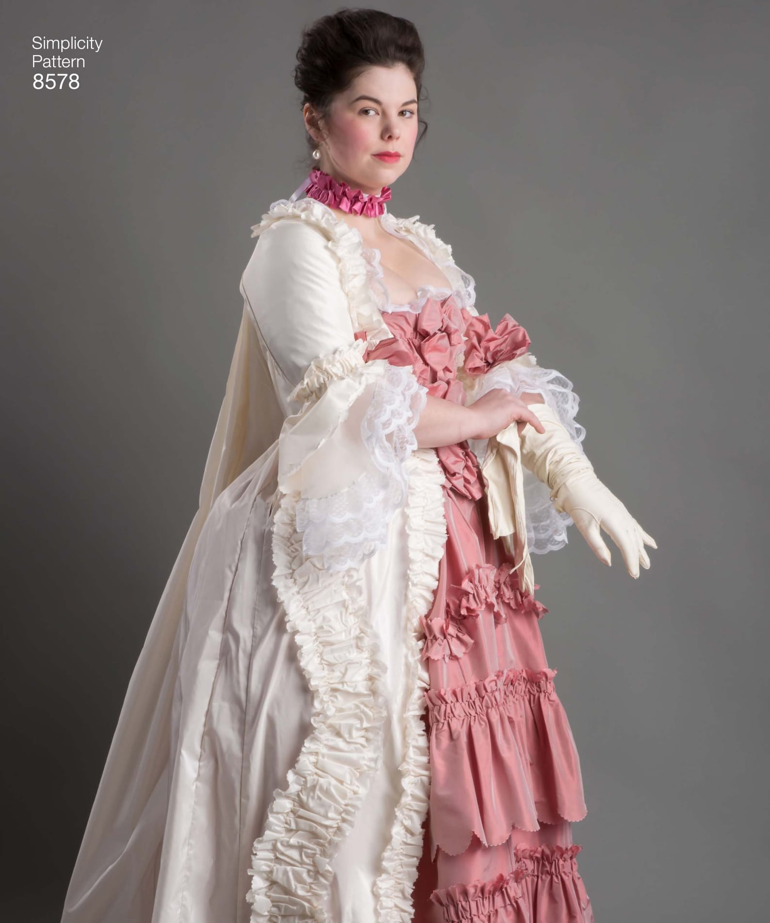 Simplicity 8578 18th Century Robe a La Française Sewing Pattern, Sizes ...