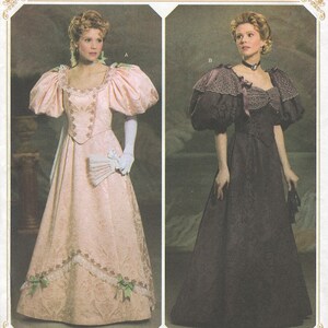 Simplicity 4078 Circa 1895 Ballgown Evening Dress Sewing Pattern, Size ...