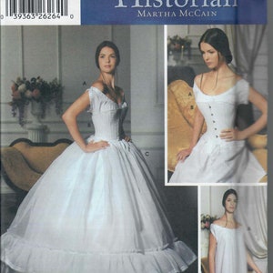 Simplicity 5726 Corset, Chemise & Petticoat Civil War Era 1860s Sewing ...