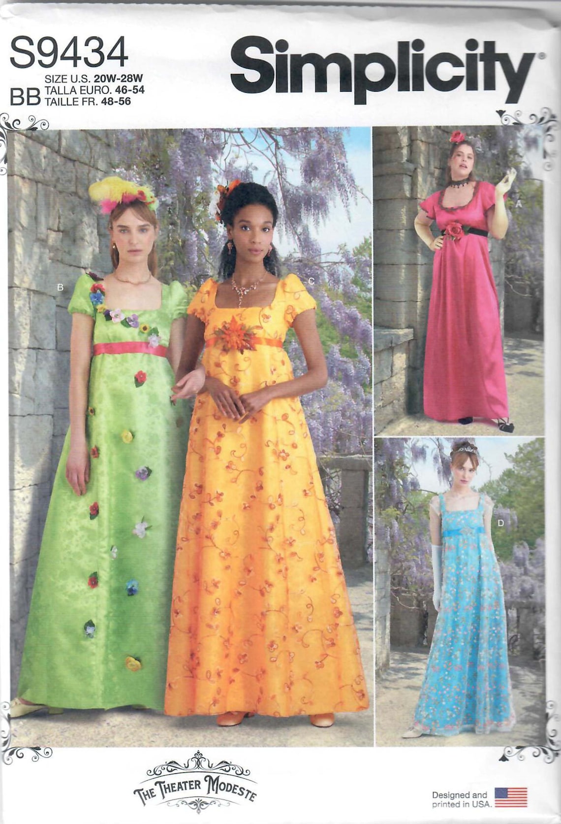 Simplicity S9434 Misses' & Women's' Regency Era - Etsy