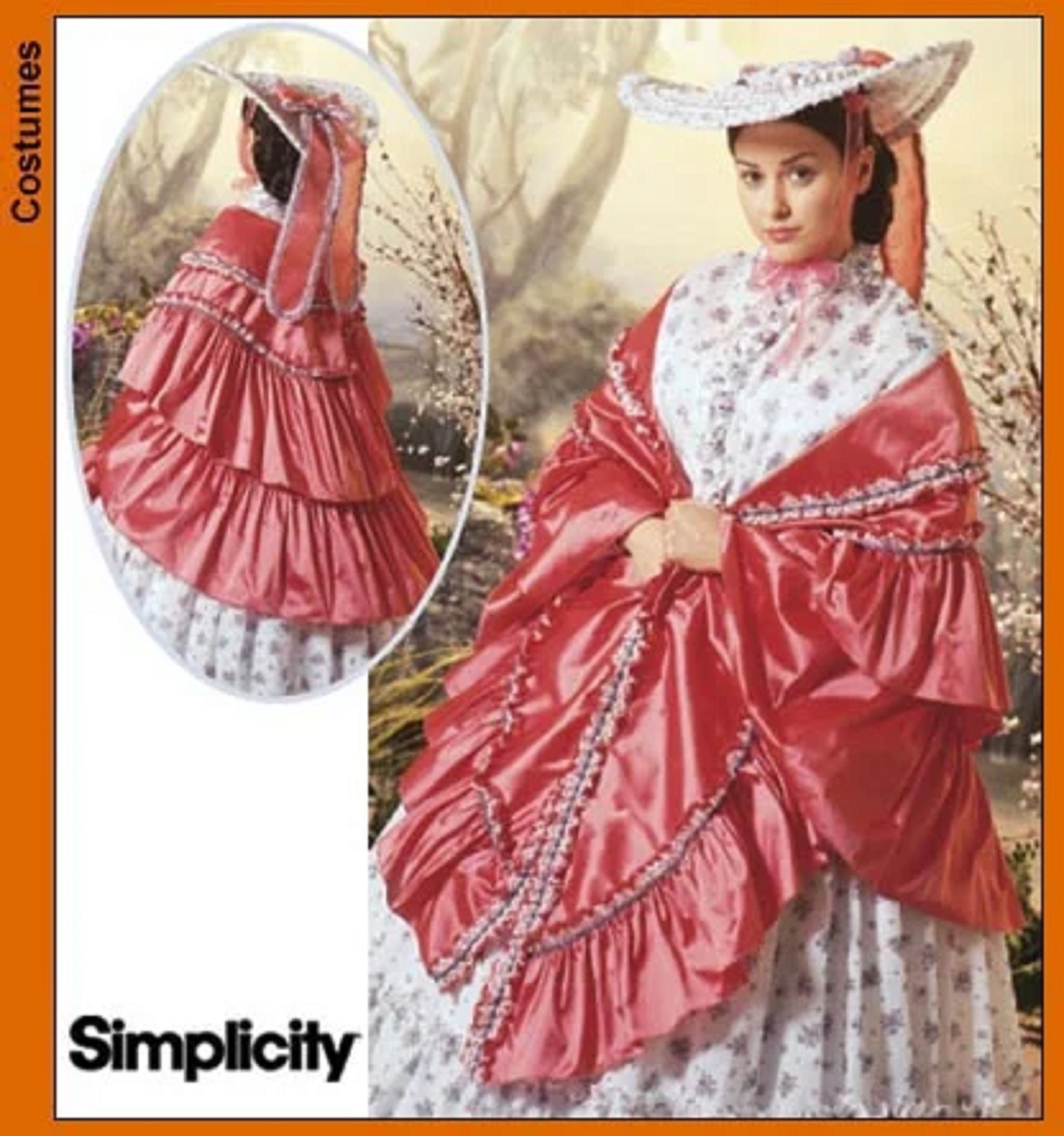 Simplicity 5444 the Fashion Historian 1860s Mantle Sewing Pattern One ...