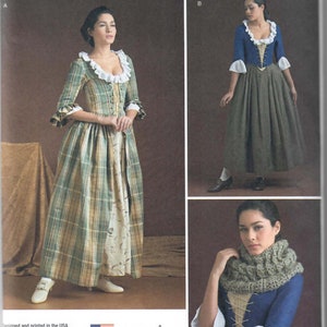 Simplicity 8161 Misses' 18th Century Costume Day Dress Sizes 6-14 & 14 ...