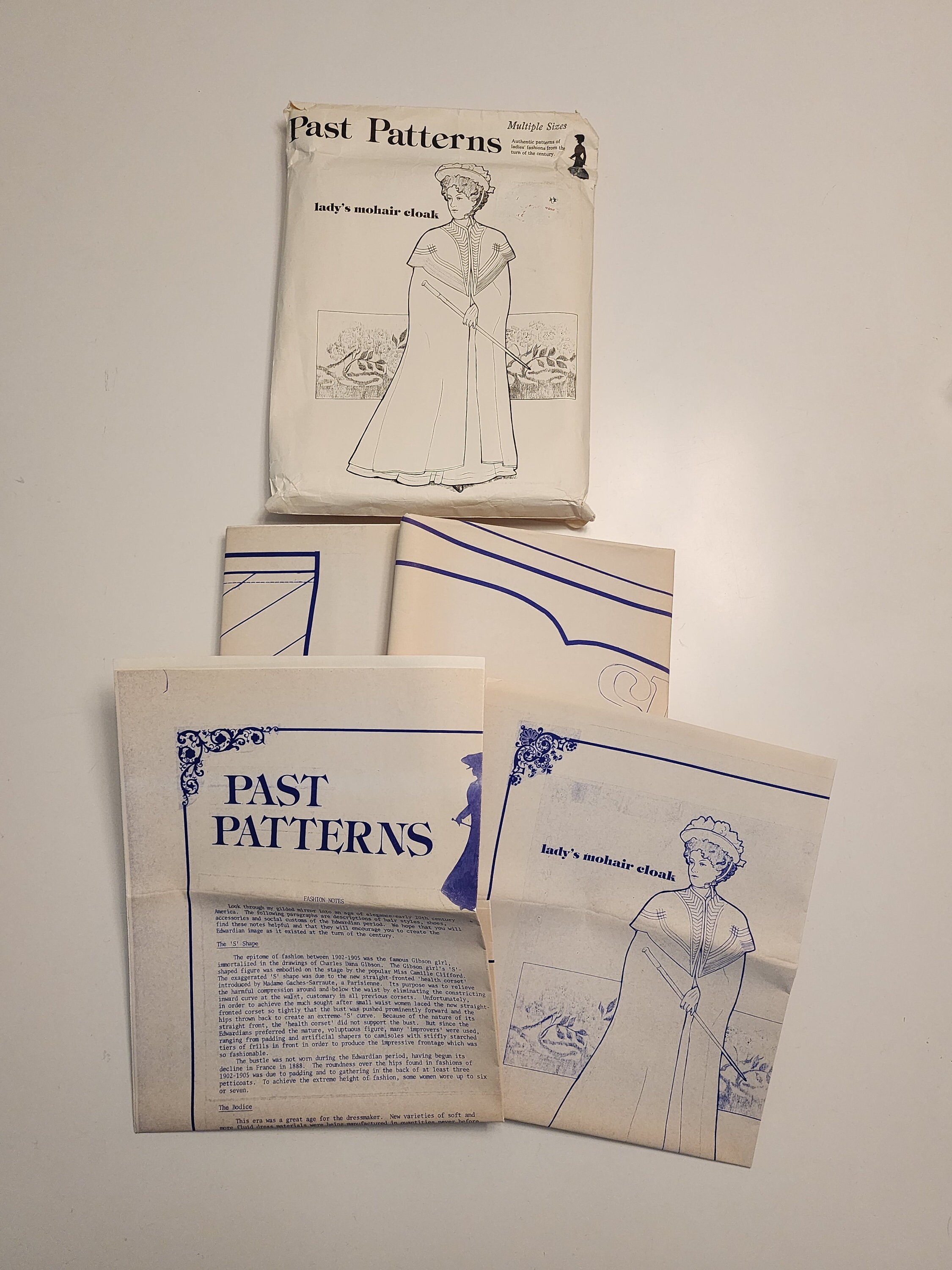 Past Patterns No. 201 Lady's Mohair Coat 1890s 1900s Sewing Pattern ...