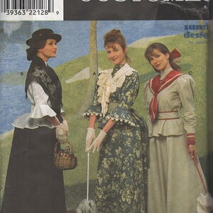 Simplicity 8375 1890s Day Dress Sewing Pattern, Sizes 6-10, 12-16, 18 ...