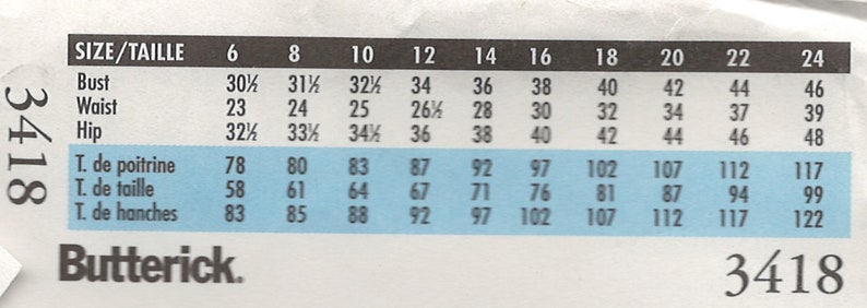 Butterick 3418 1880s-1890s Skirt Sewing Pattern, Sizes 6-10, 12-16, 18 ...