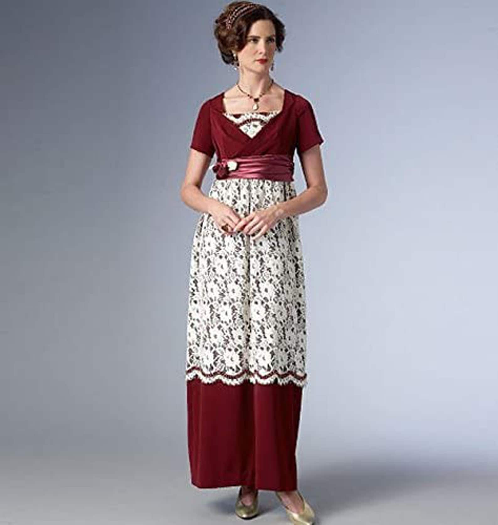 Butterick B6190 1910s Titanic Era Day Dress Sewing Pattern Making ...