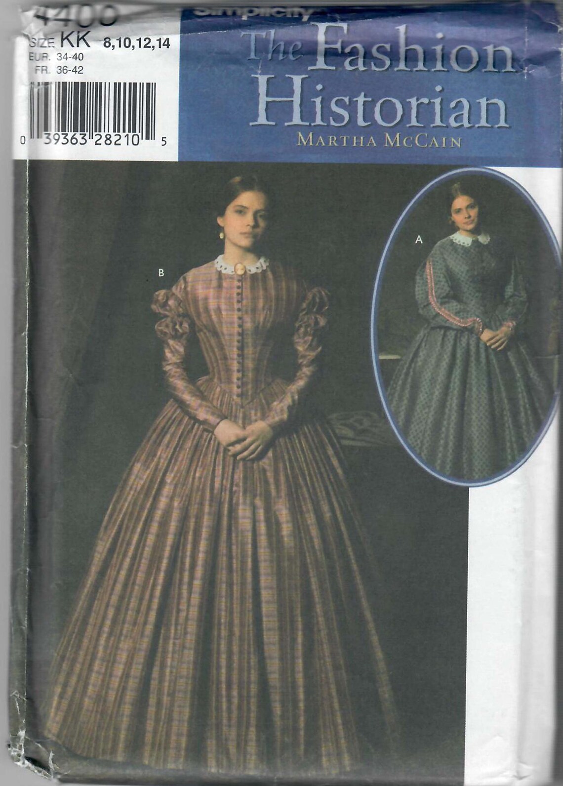 Simplicity 4400 Fashion Historian Misses' Civil War - Etsy