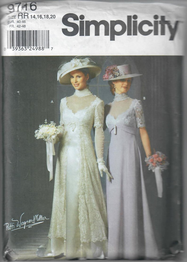 Simplicity 9716 Teens Style Empire Dress 1910s Titanic Era Sewing ...
