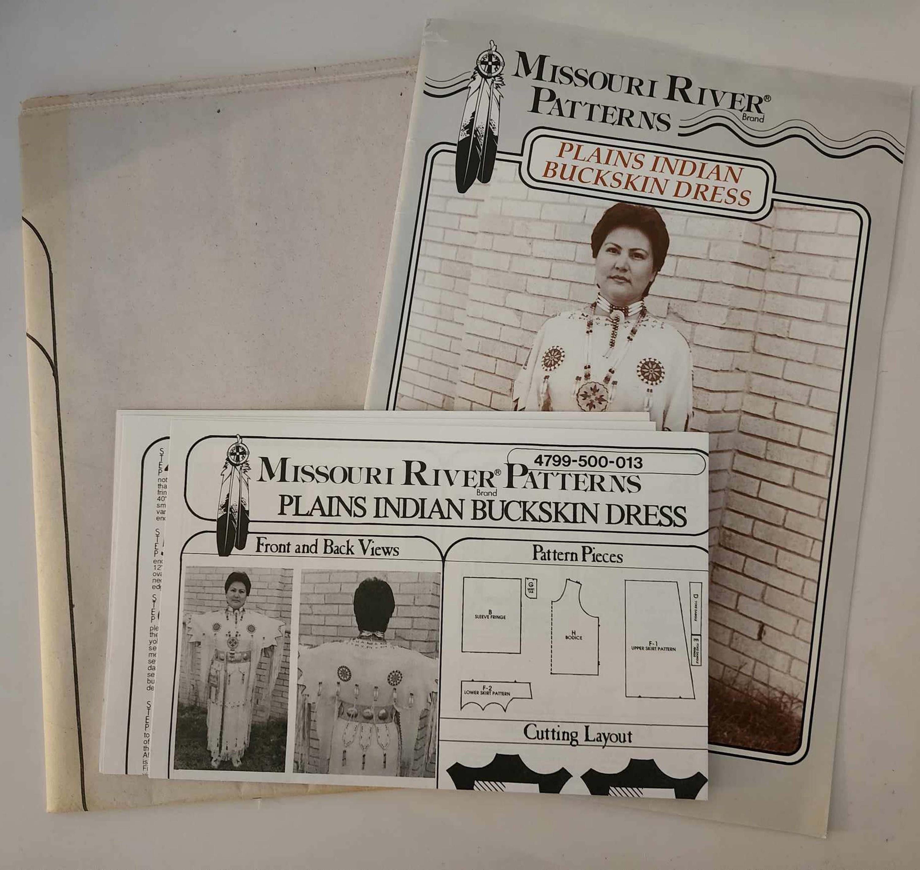 Missouri River Patterns Plains Indian Buckskin Dress Sewing Pattern ...