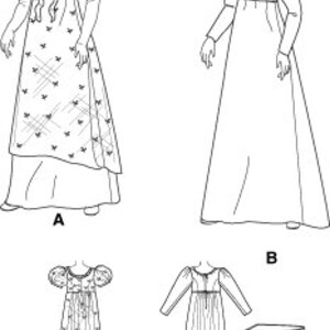 Simplicity 4055 Misses' Costumes Regency Era Empire Line Day Dress ...