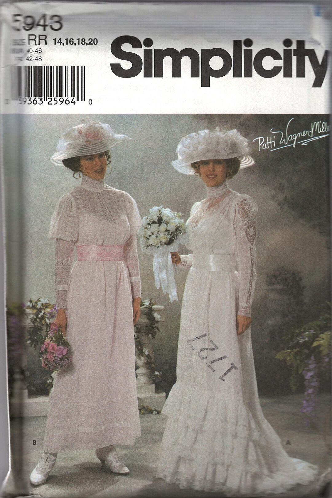 Simplicity 5943 Edwardian 1910s Titanic Era Lingerie Dress Sewing ...