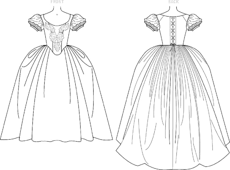 Mccall's M7885 Angela Clayton 19th Century Style Ball Gown Prom Dress ...