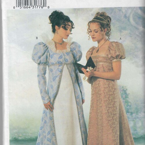Simplicity 8941 Regency Era Sewing Pattern Sizes 6-14 & 14-22 - Etsy