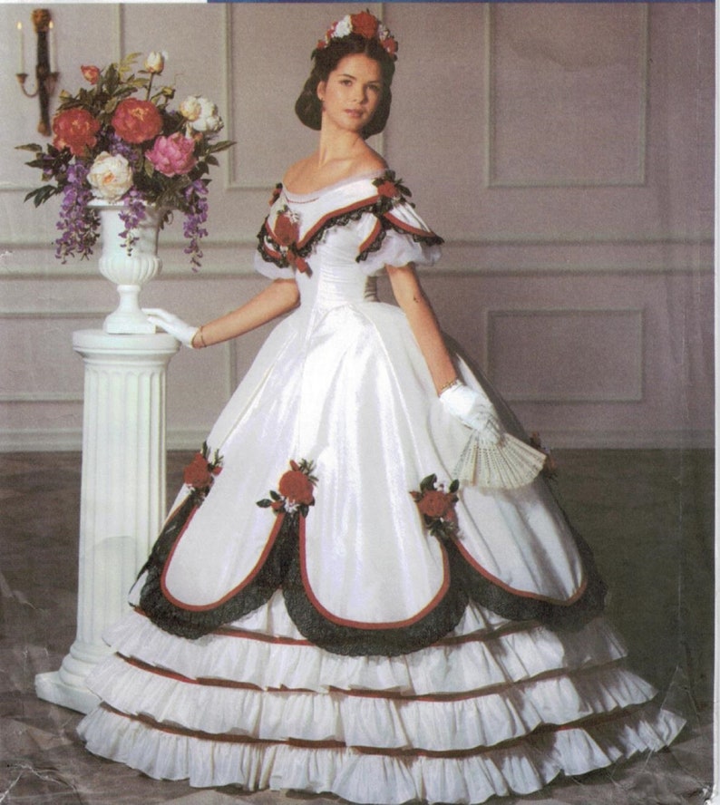 Simplicity 5724 Fashion Historian Misses' 1860s Civil War Ballgown ...