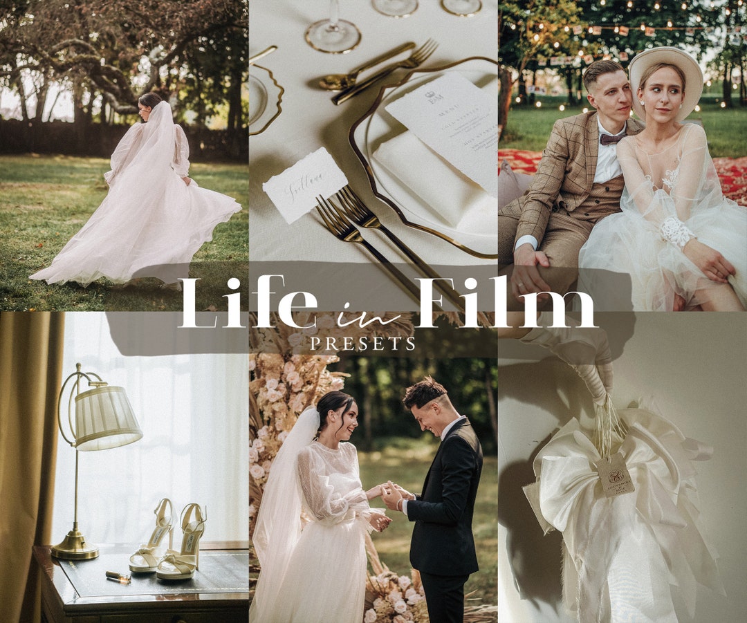 Wedding Film Presets for Lightroom Professional Wedding Filters 35mm ...