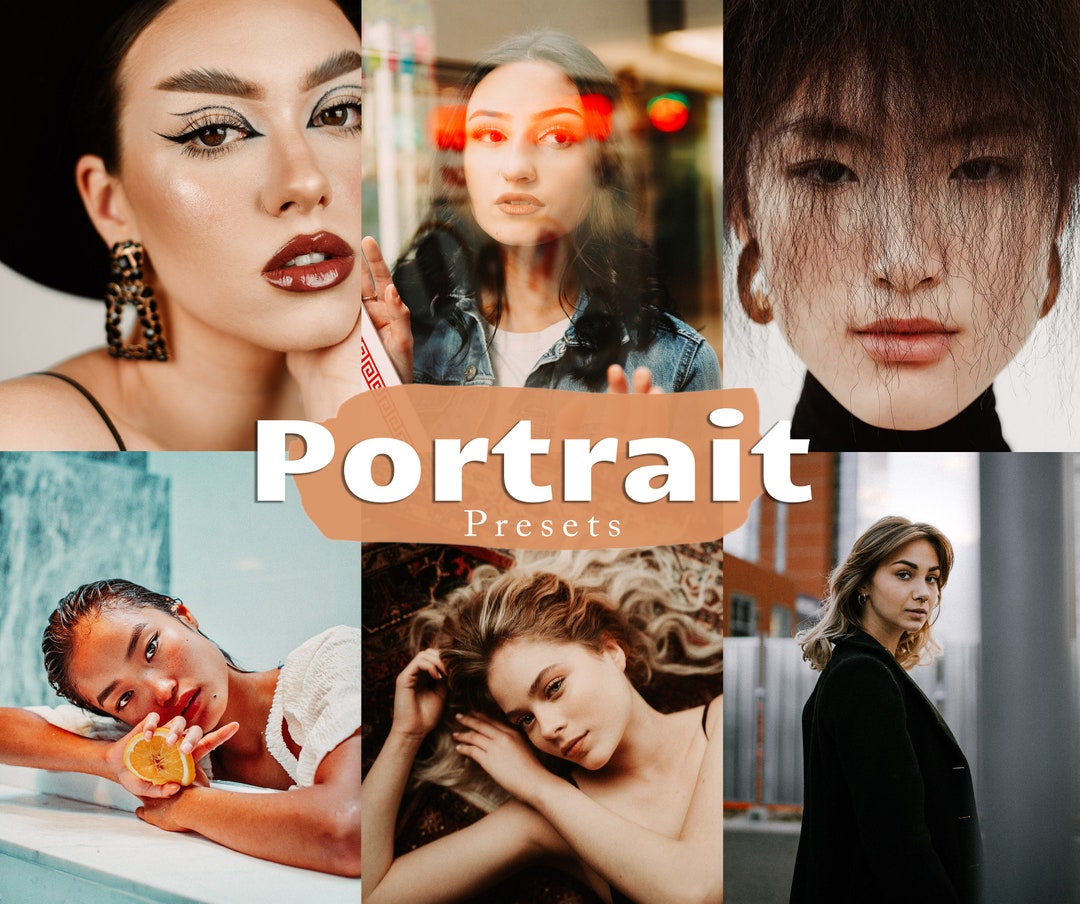 7 Portrait Presets for Desktop Mobile Lightroom Warm Natural Preset ...