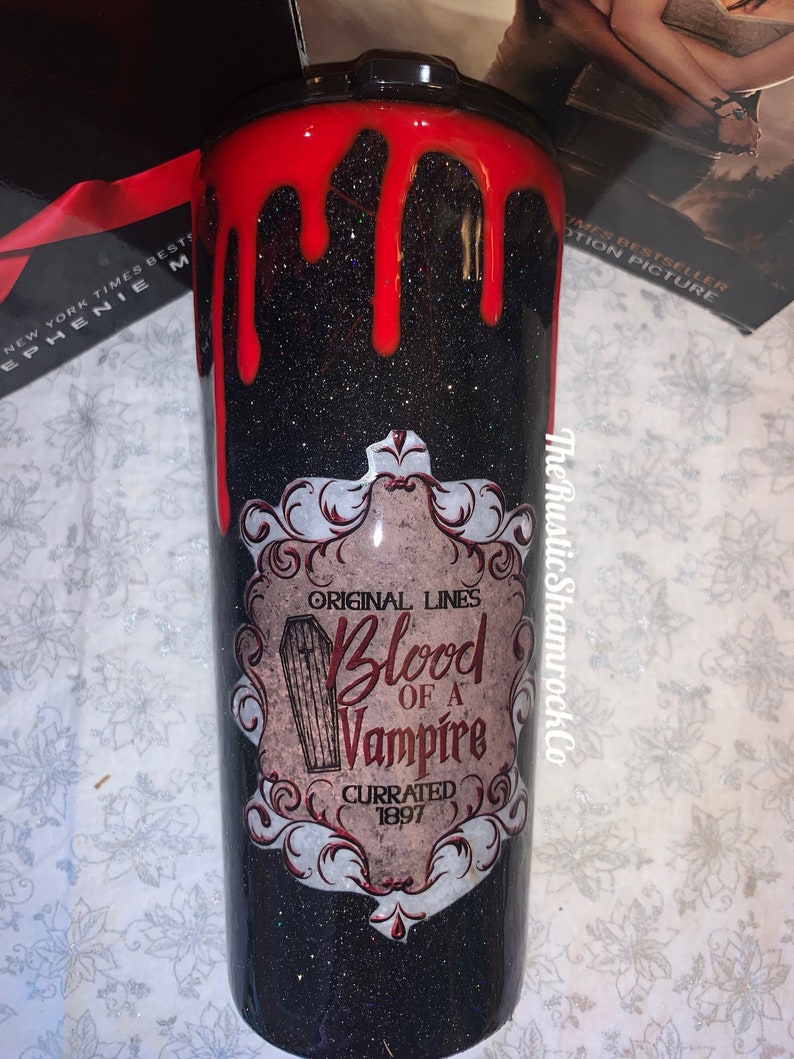 Vampire Tumbler, Halloween Tumbler, Personalized Tumbler, Halloween ...