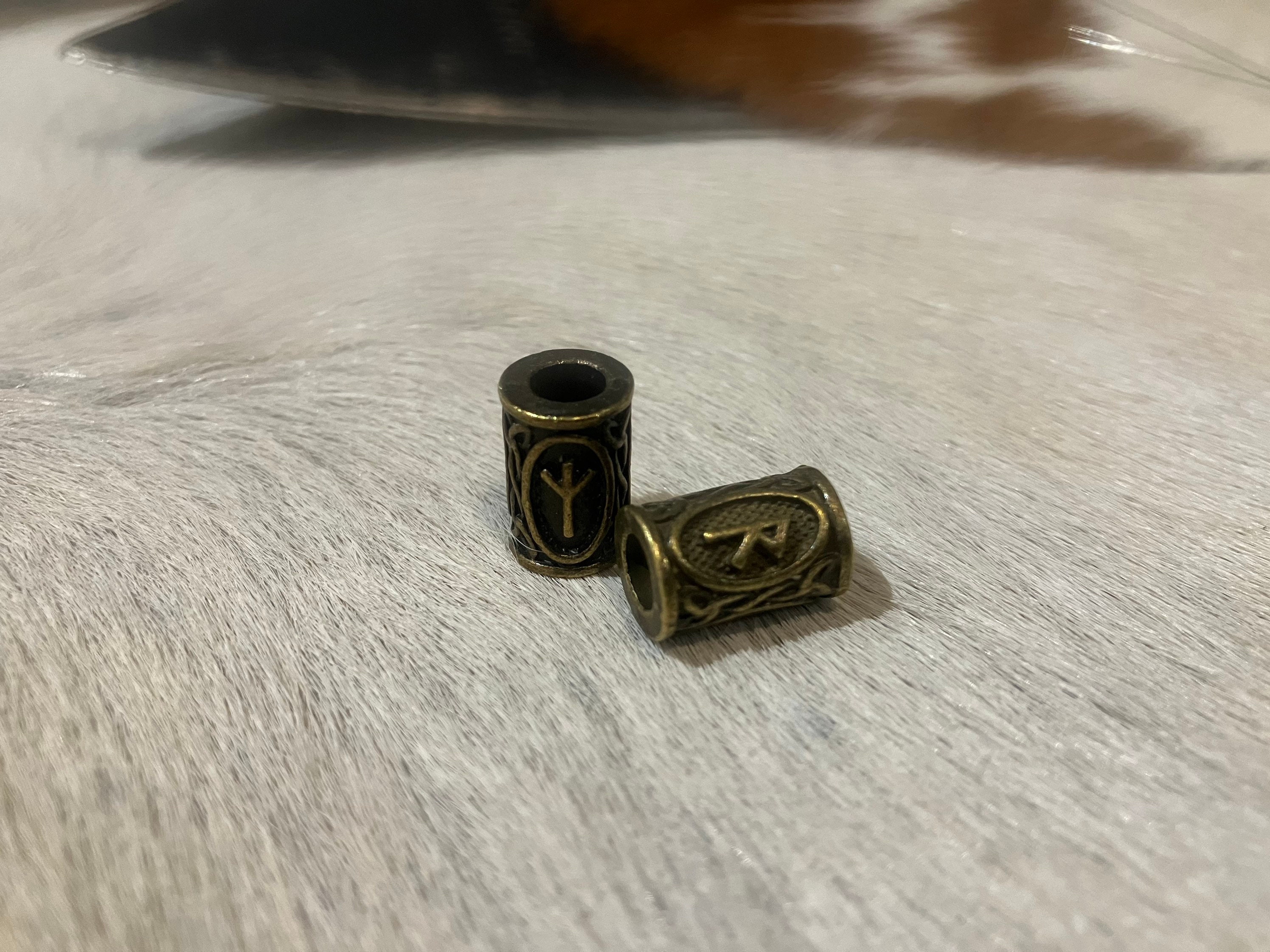 Berserker Beard Bead Kit Triple Bead Set Bronze Silver Gold Bead ...