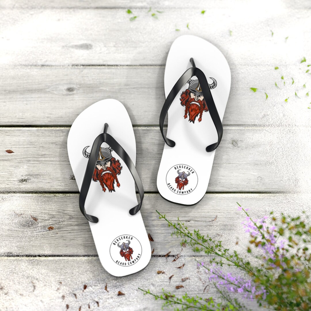 Mens Berserker Beard Fighting Flip Flops - Etsy