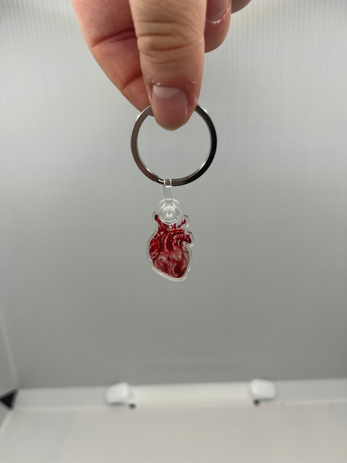 Anatomical Heart Keychain (select Size) - Etsy