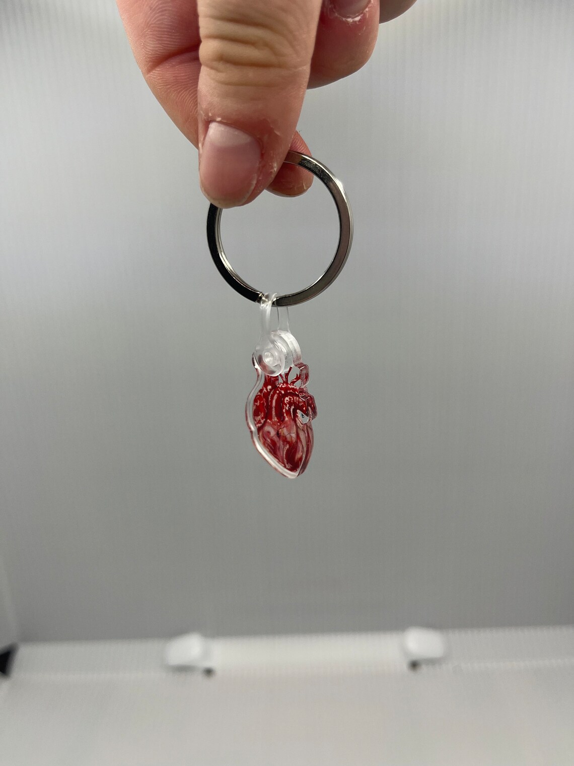 Anatomical Heart Keychain (select Size) - Etsy