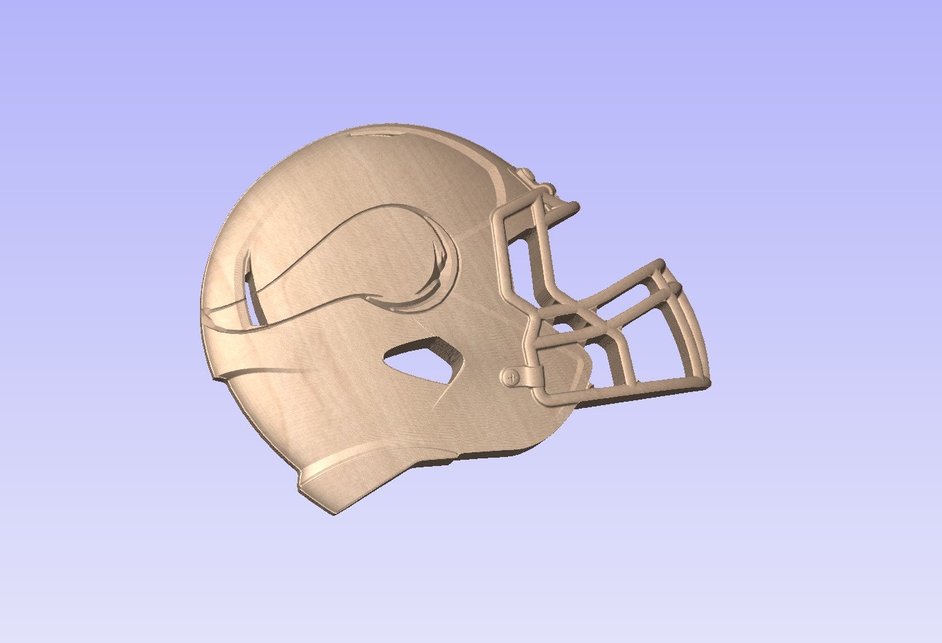 Football Helmet 3D STL, Cut File for CNC Router High-quality ...