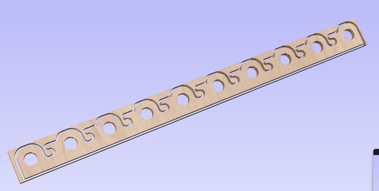 CNC File Fishing Rod Holder Vector File DXF - Etsy