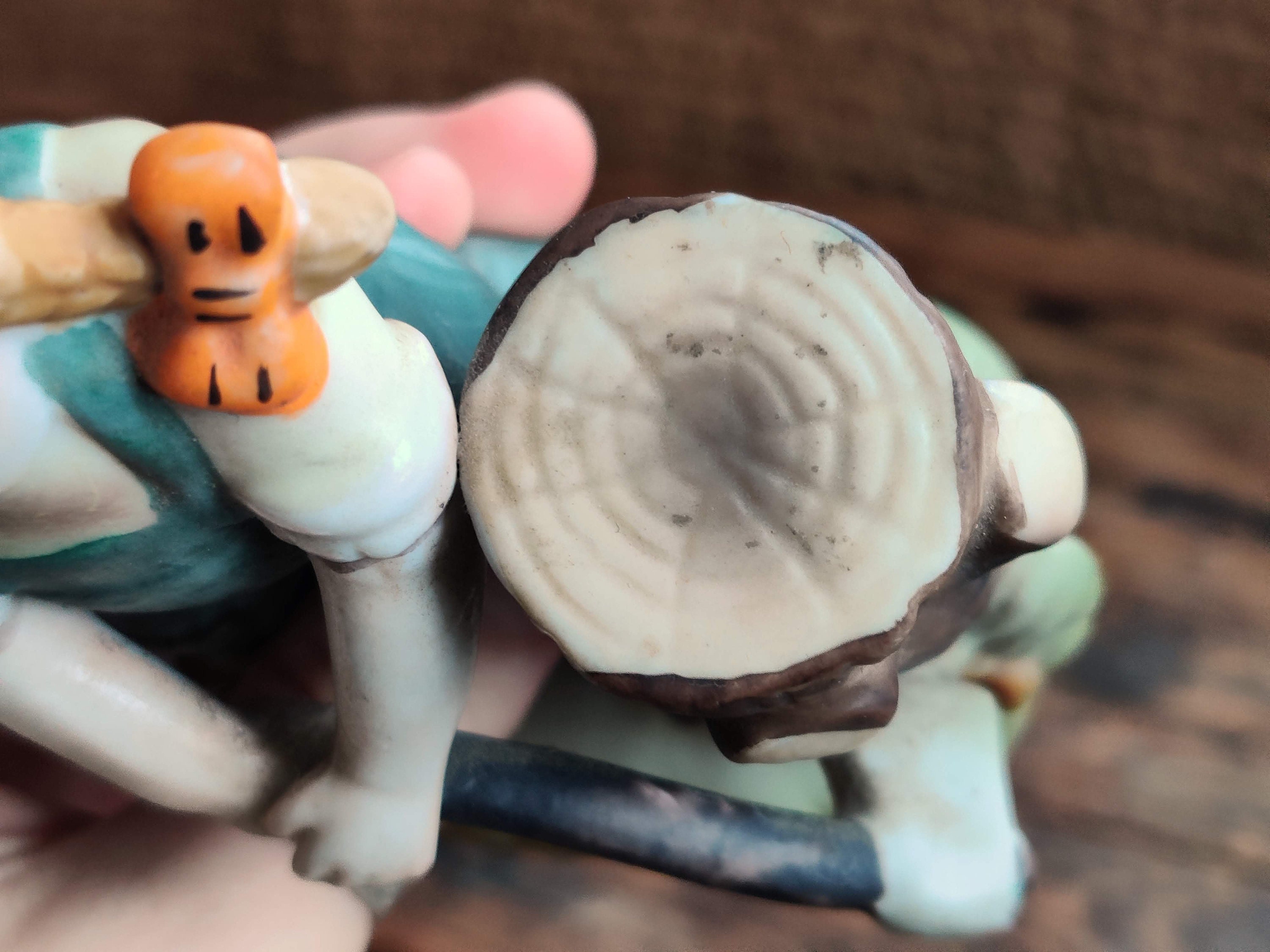 Porcelain Ceramic Girl With Axe Cutting Trees Vintage - Etsy