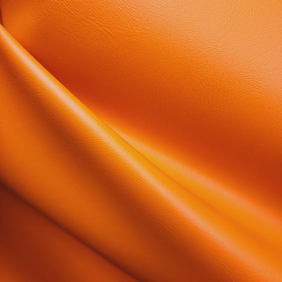 ORANGE Marine Vinyl Fabric Sold By The Yard Vinyl Fabric Faux Leather Pleather Upholstery 54 Wide For Embroidery ITH Crafts STYLE 154