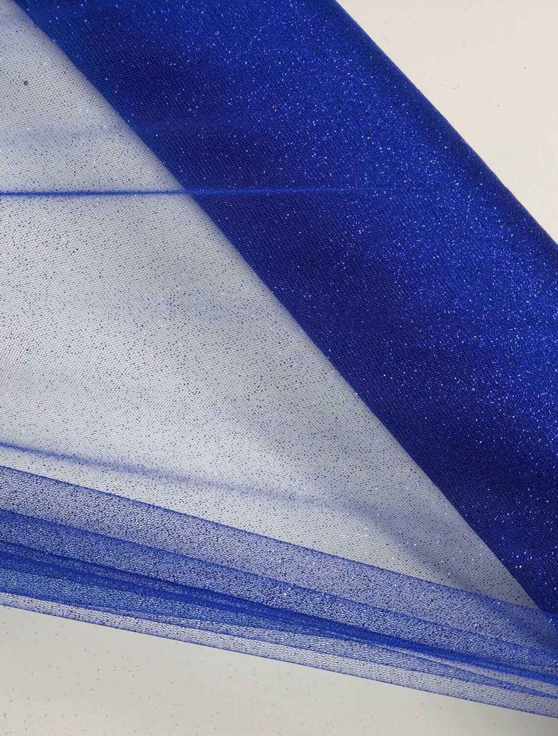 Royal Blue Glitter Tulle Royal Sparkle Tulle Fabric by the Yard for ...