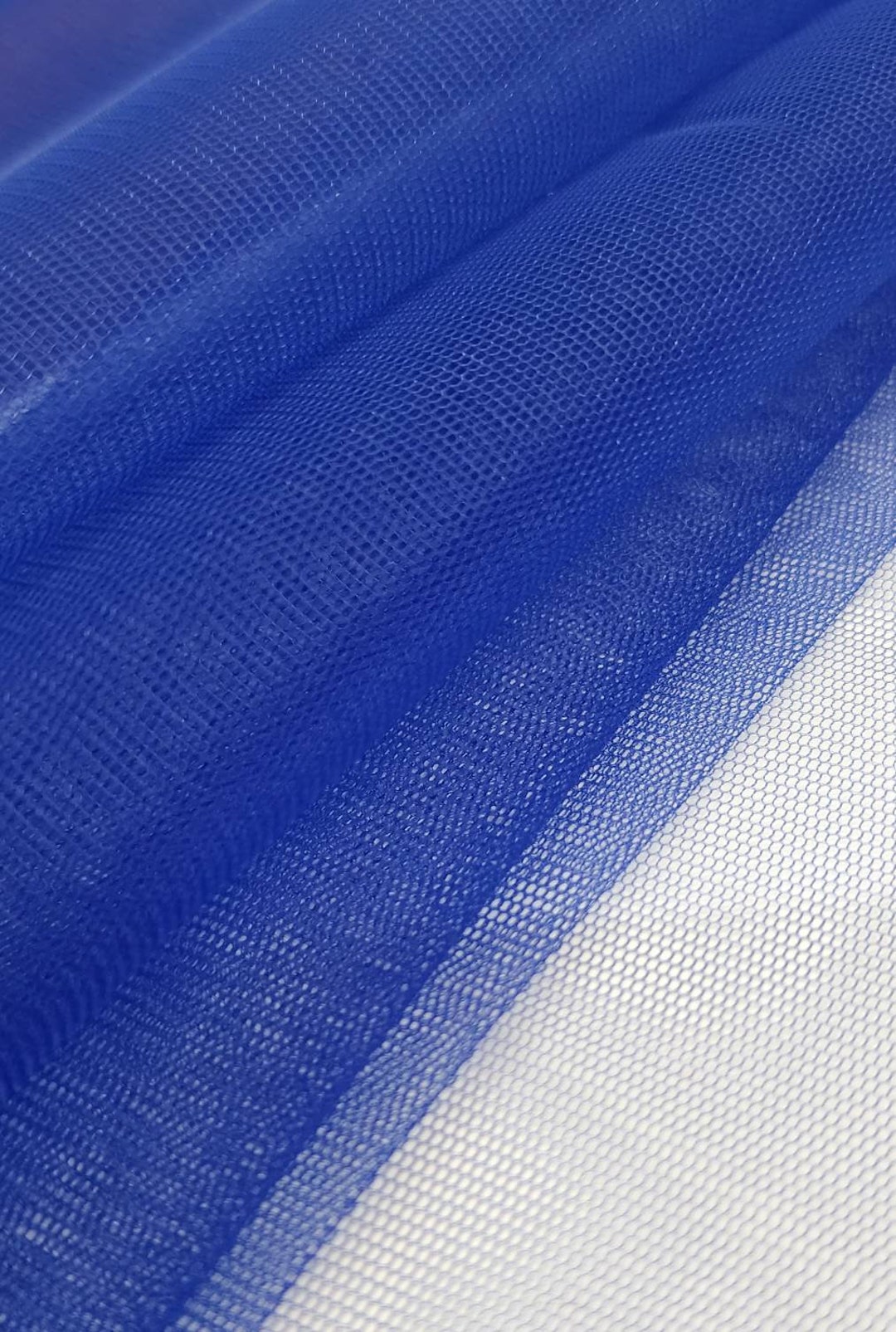 Royal Blue Italian Tulle Luxury Fine Netting Tulle Fabric by the Yard ...