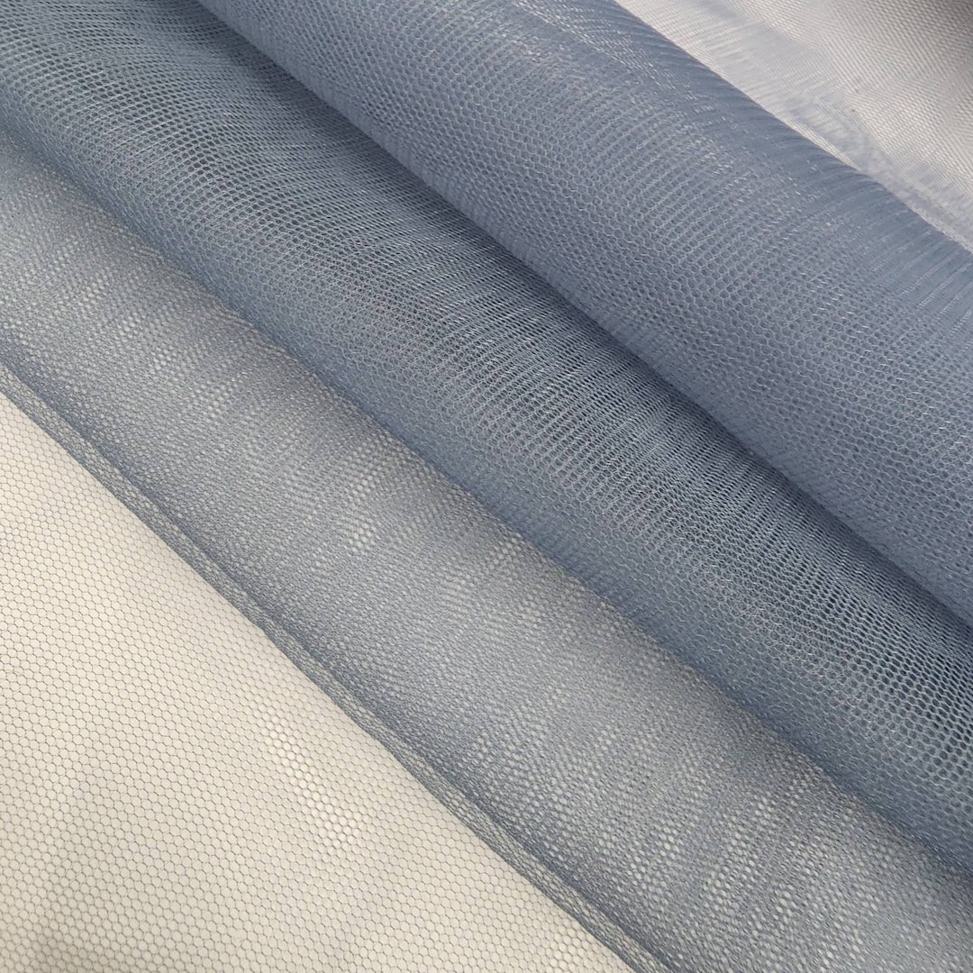 Perry Blue Italian Tulle Luxury Fine Netting Tulle Fabric by - Etsy