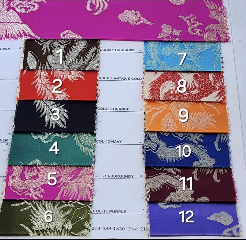 Red Dragon Jacquard Brocade Chinese Satin Fabric by the Yard for Skirts ...