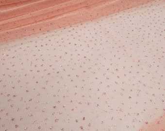 Katie LIGHT CORAL English Netting Fabric by the Yard 10067 - Etsy