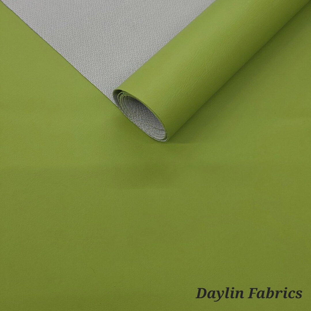 Apple Green Marine Vinyl Fabric Sold by the Yard Vinyl Fabric Faux ...