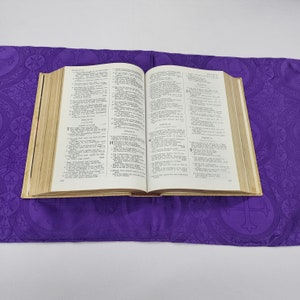 Purple Liturgical Prayer Table Cloth Home Altar Catholic Christian Lent ...