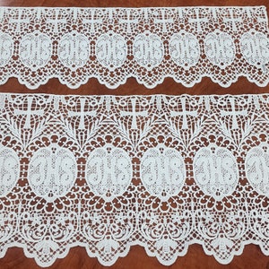 White Liturgical Lace Trim Fabric by the Yard Religious Marian Lace JHS ...