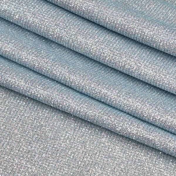 Blue Lurex Fabric - Etsy