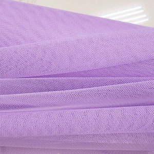 LILAC English Netting Fabric by the Yard - Light Weight Net - Stretch ...